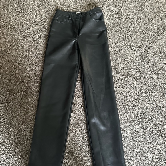 Aritzia | Pants & Jumpsuits | Aritzia Leather Pants | Poshmark